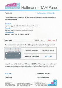 HOFFMANN SPECIAL PT PANEL - Matrix NDT Services